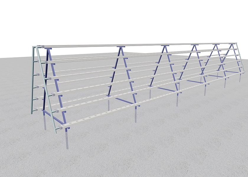 A-Frame PVC NFT Hydroponic System for Vertical Farming